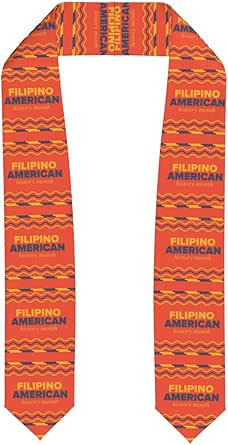 Amazon.com: Rqzwdq Filipino American Heritage Month Graduation Shawl ...