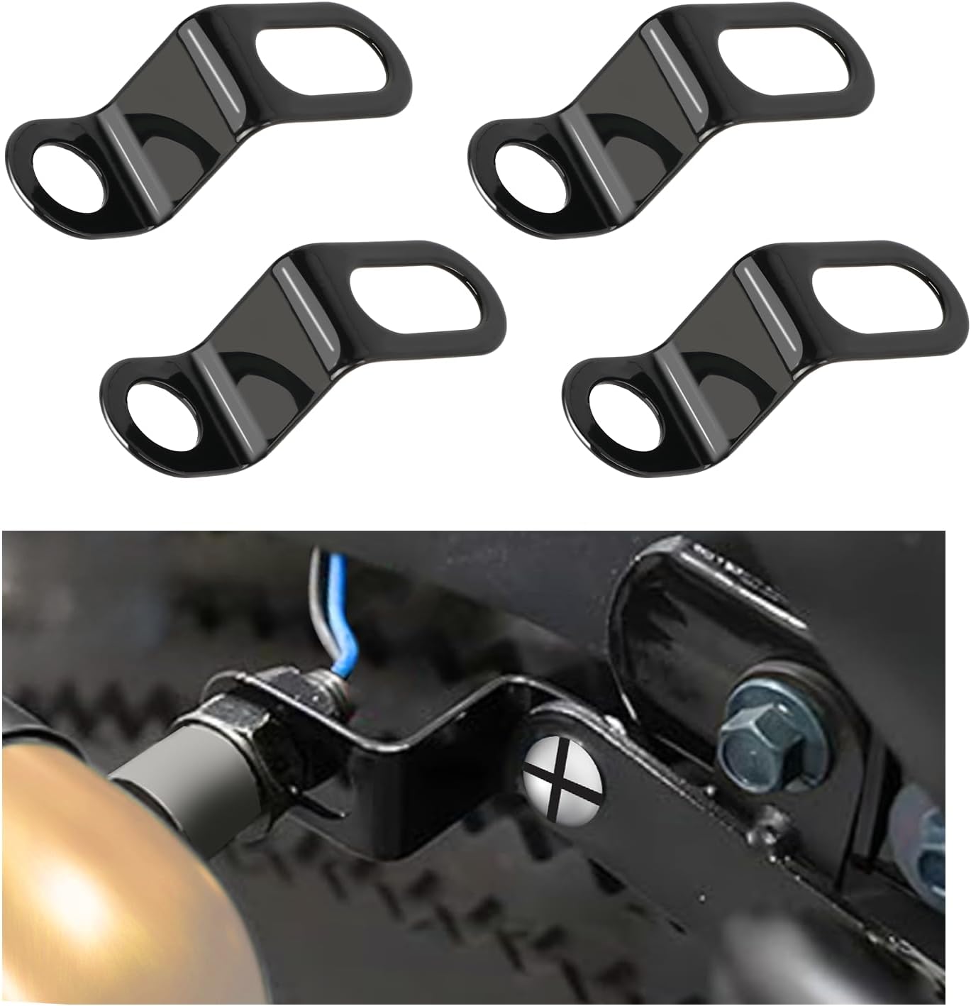 Amazon.com: 4 Pack Motorcycle Turn Signals Mount Motorcycle Light Mount ...
