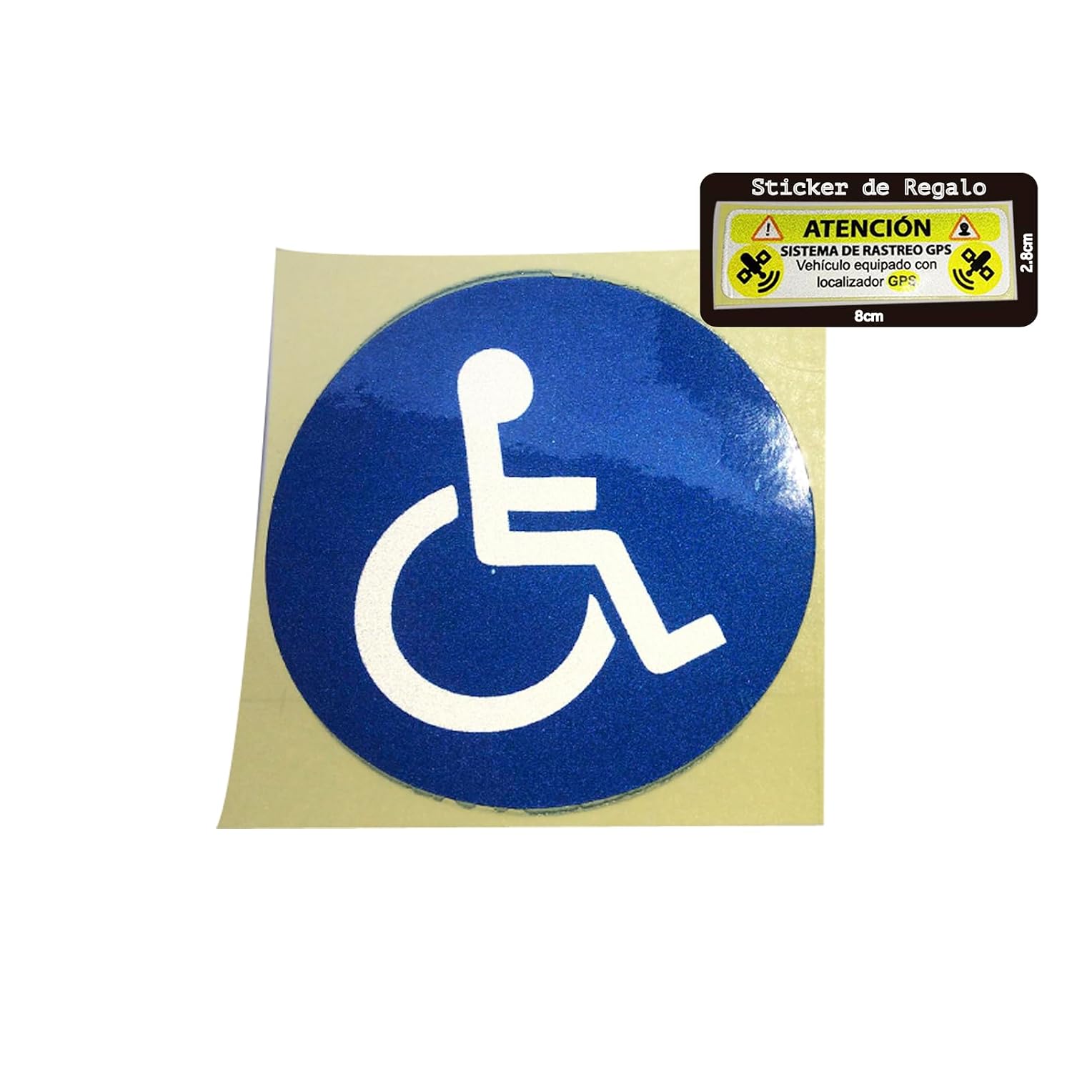 calcomanía reflejante para auto o camioneta diseño discapacidad 8cm x ...