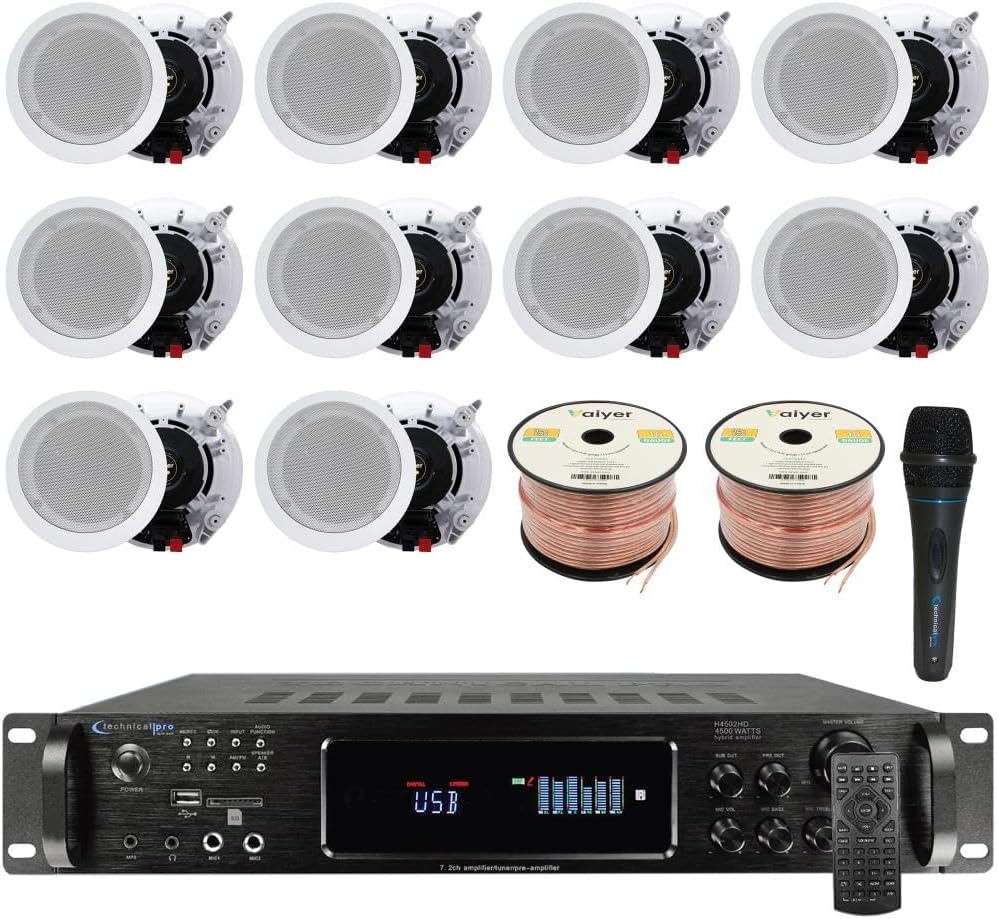 Amazon.com: Vaiyer Home Theater System Kit - 7.2 Channel 4500 Watts ...