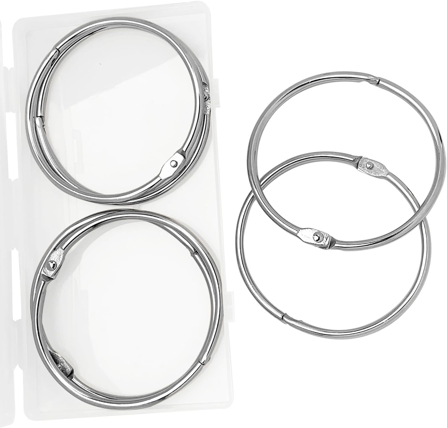Amazon.com : KTOJOY 3Inch (6 Pack) Loose Leaf Binder Rings, Nickel ...