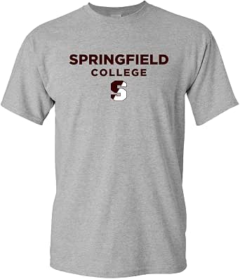 Amazon.com: Springfield College S Logo Text Unisex Short Sleeve T-Shirt ...