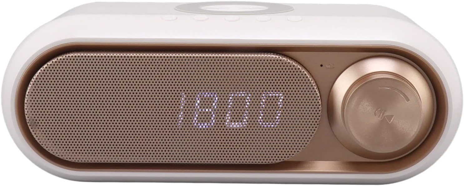 TOPINCN Digital Alarm Clocks, FM Radio USB Out Obile Phone Holder ...