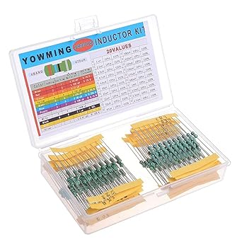 Jingzan 20Values 200 Pcs Inductor 1 uH to 4.7 mH 0.5 W Color Ring ...