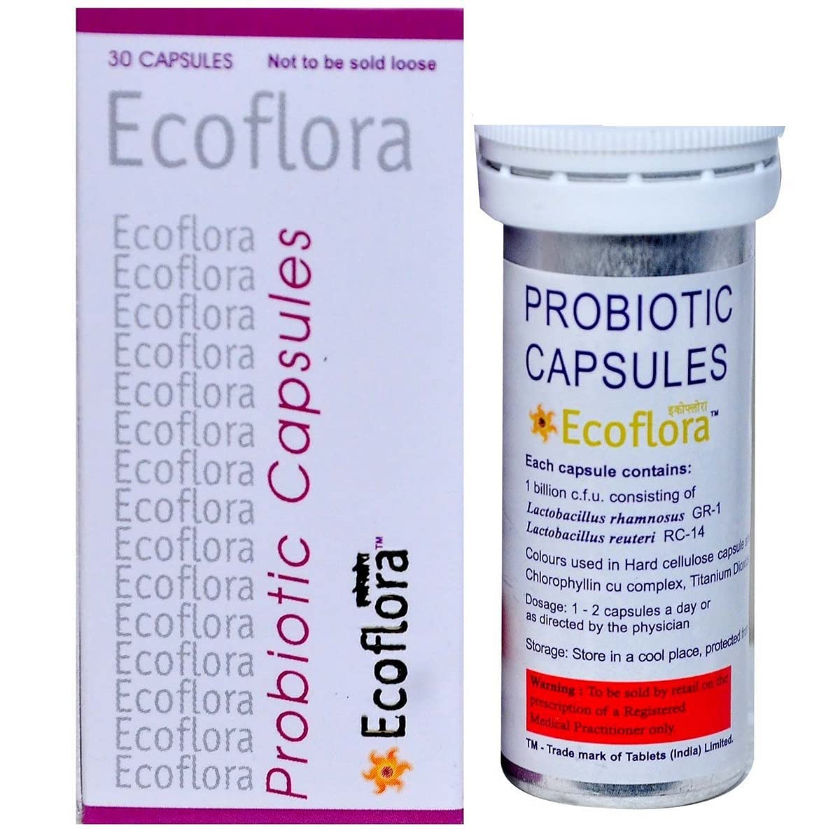 Ecoflora 1000M - Bottle of 30 Capsules : Amazon.in