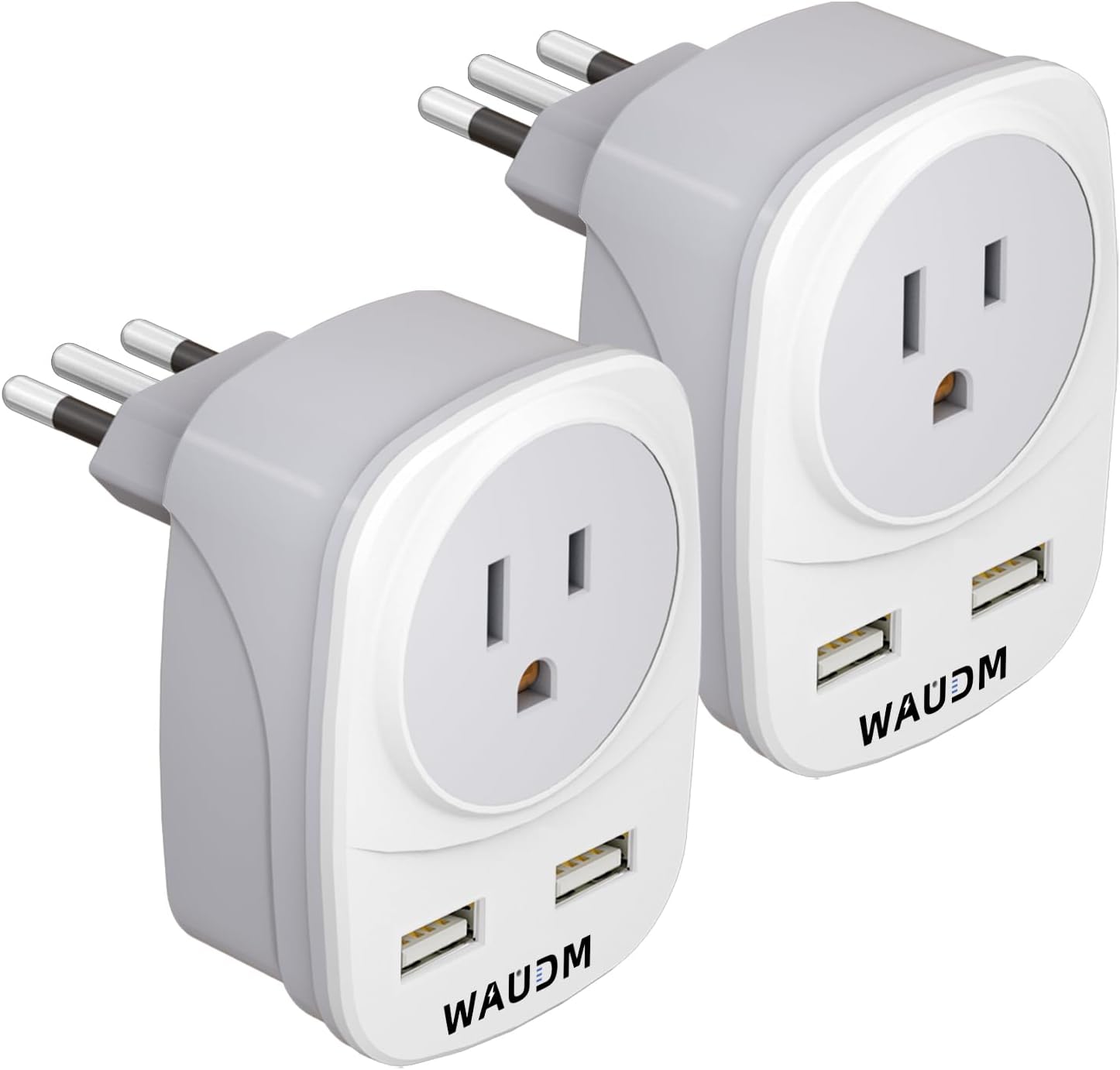 Amazon.com: (Two Packs in a Box) Italy Travel Power Adapter, Italy ...