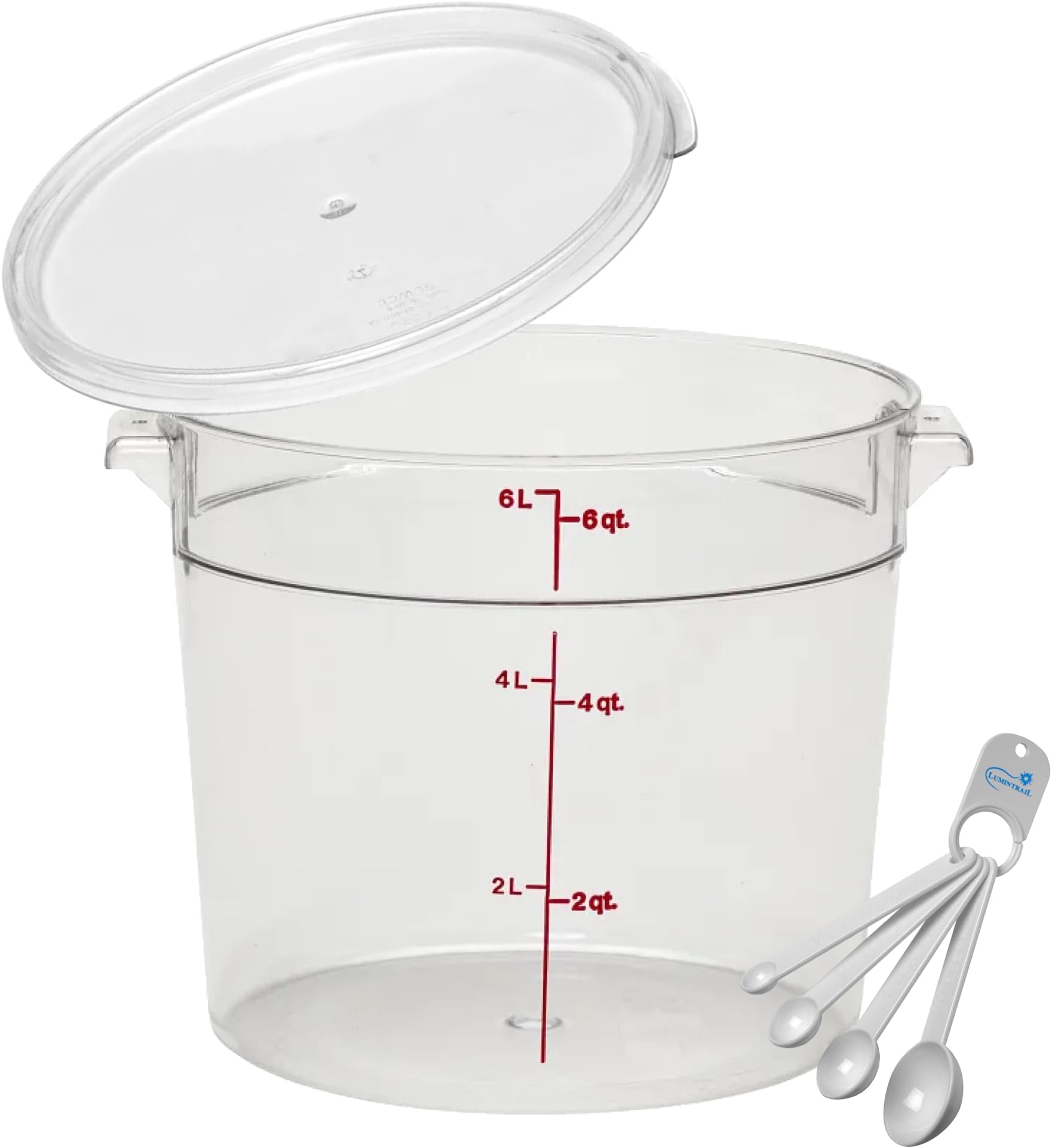 Amazon.com: CAMBRO RFS6PP190 Camwear 6-Quart Round Food Storage ...