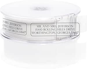 Amazon.com : Clear Outline Rolled Address Labels / 250 Personalized ...