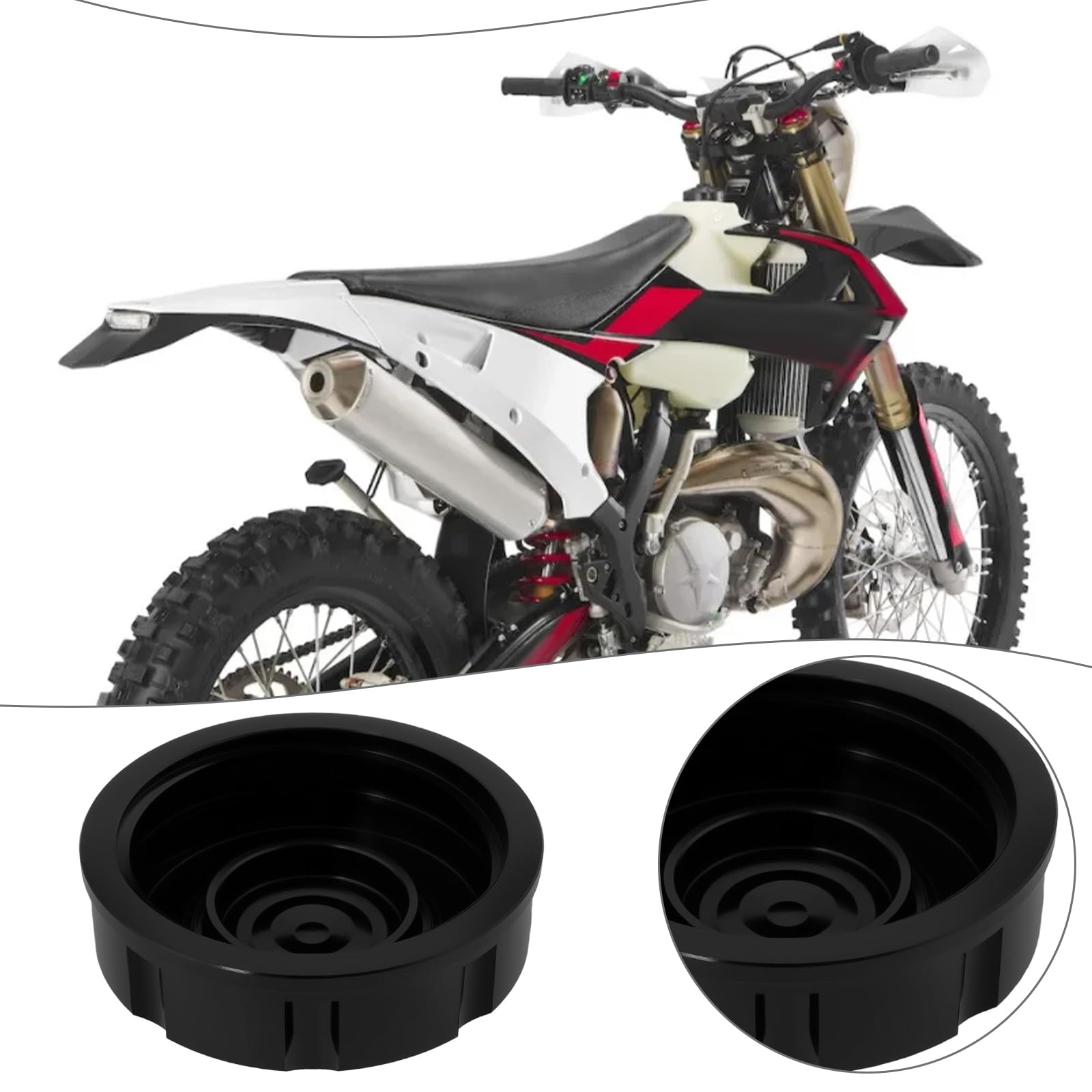 Motorcycle Tank Accessory Black Stainless Steel Fuel Tank Filler Cap ...