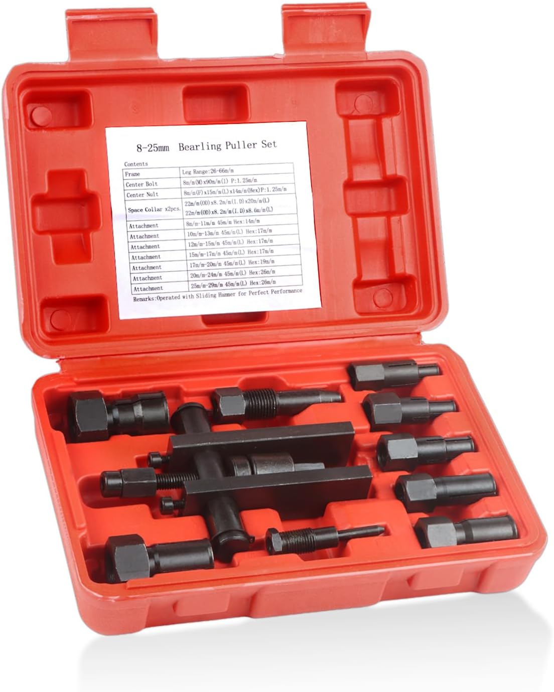 Amazon.com: DikTalk 10pcs Motorcycle Blind Hole Bearing Puller Set ...