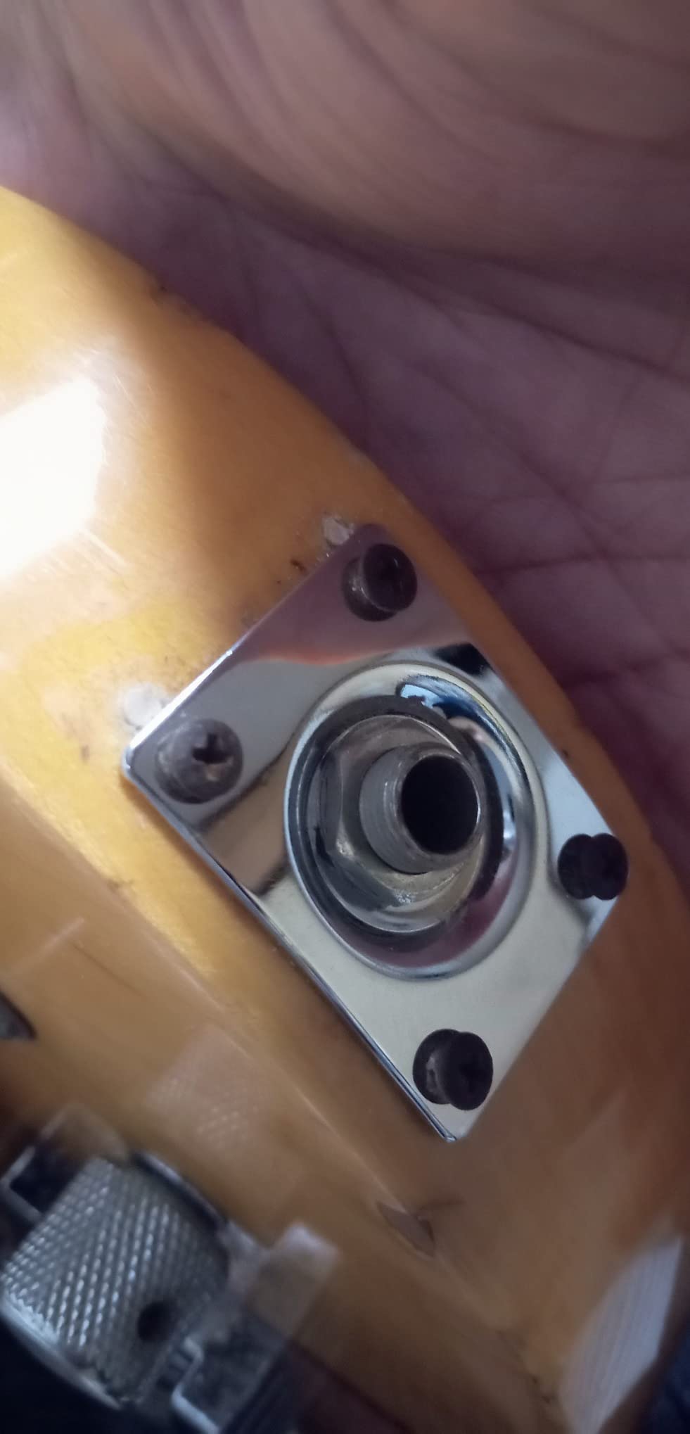 Amazon | SCUD サイドジャックプレート クローム JP-20C | エレキギターパーツ | 楽器・音響機器