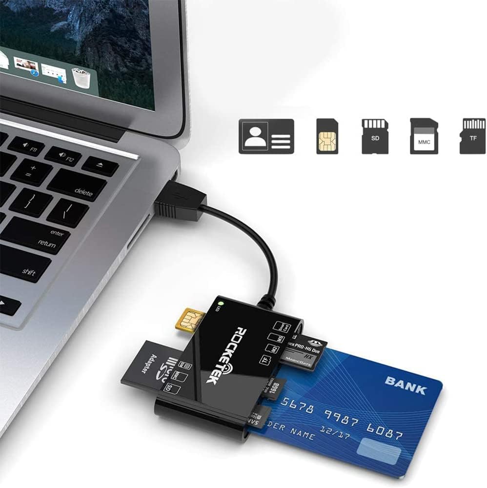 Amazon.com: CAC/SD/SIM/Micro SD/MS Card Reader, CAC Smart Card Reader ...
