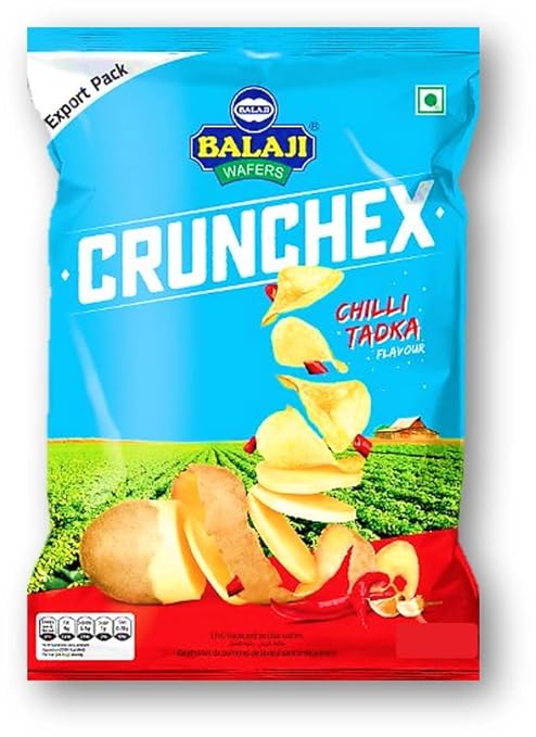 Balaji Potato Wafers - Crunchex Chilli Tadka 35g Unique : Amazon.in ...