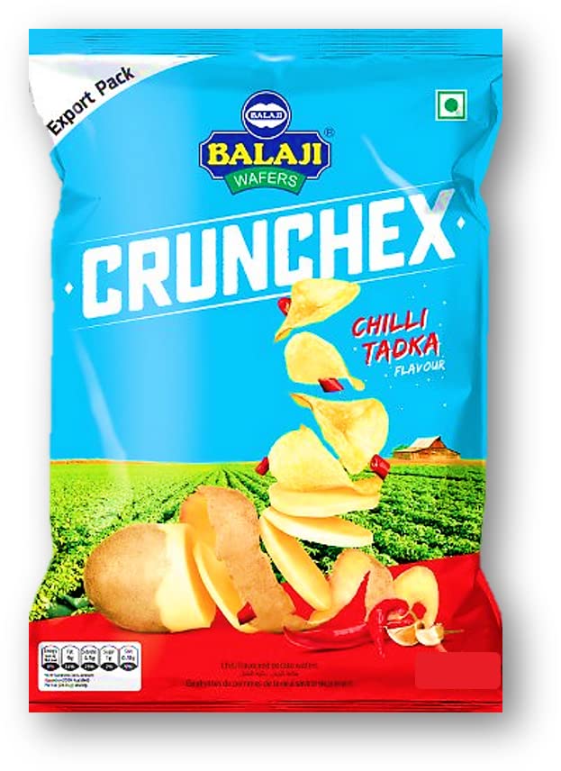 Balaji Wafers Crunchex Chili Tadka Style Potato Chips, 35g : Amazon.in: Grocery & Gourmet Foods