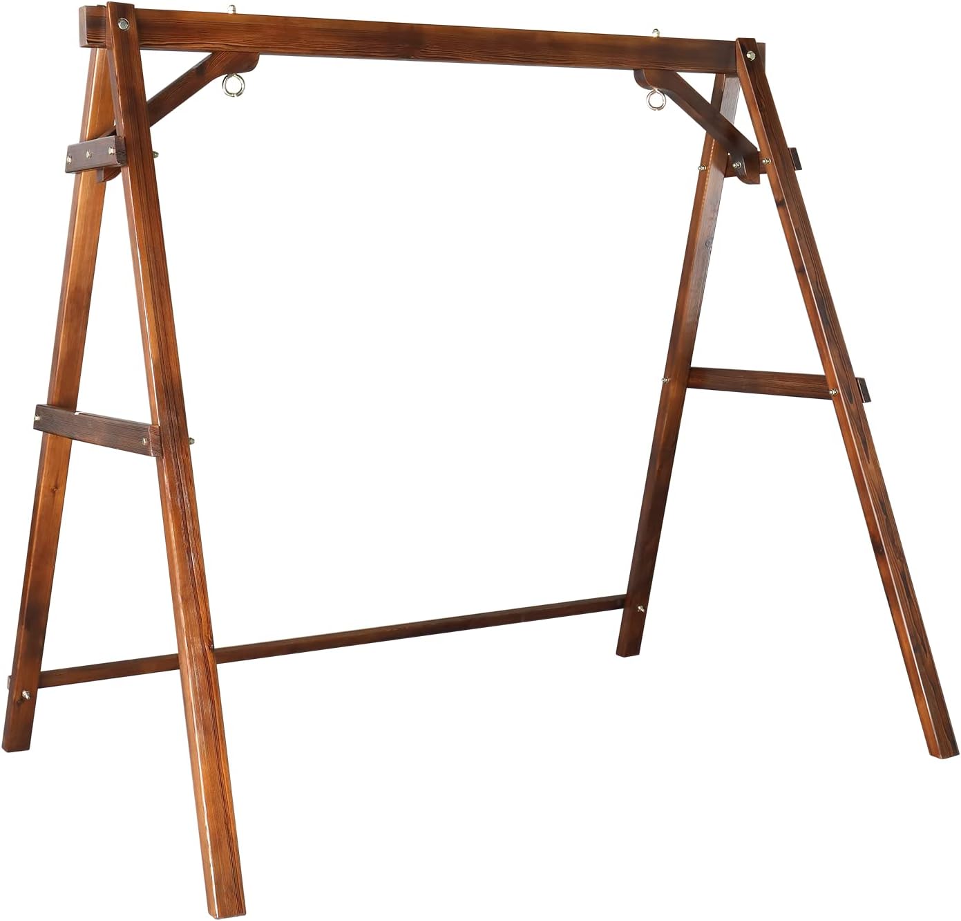 Amazon.com: VINGLI Outdoor Wooden Swing Frame, Heavy Duty 1000 LBS A ...