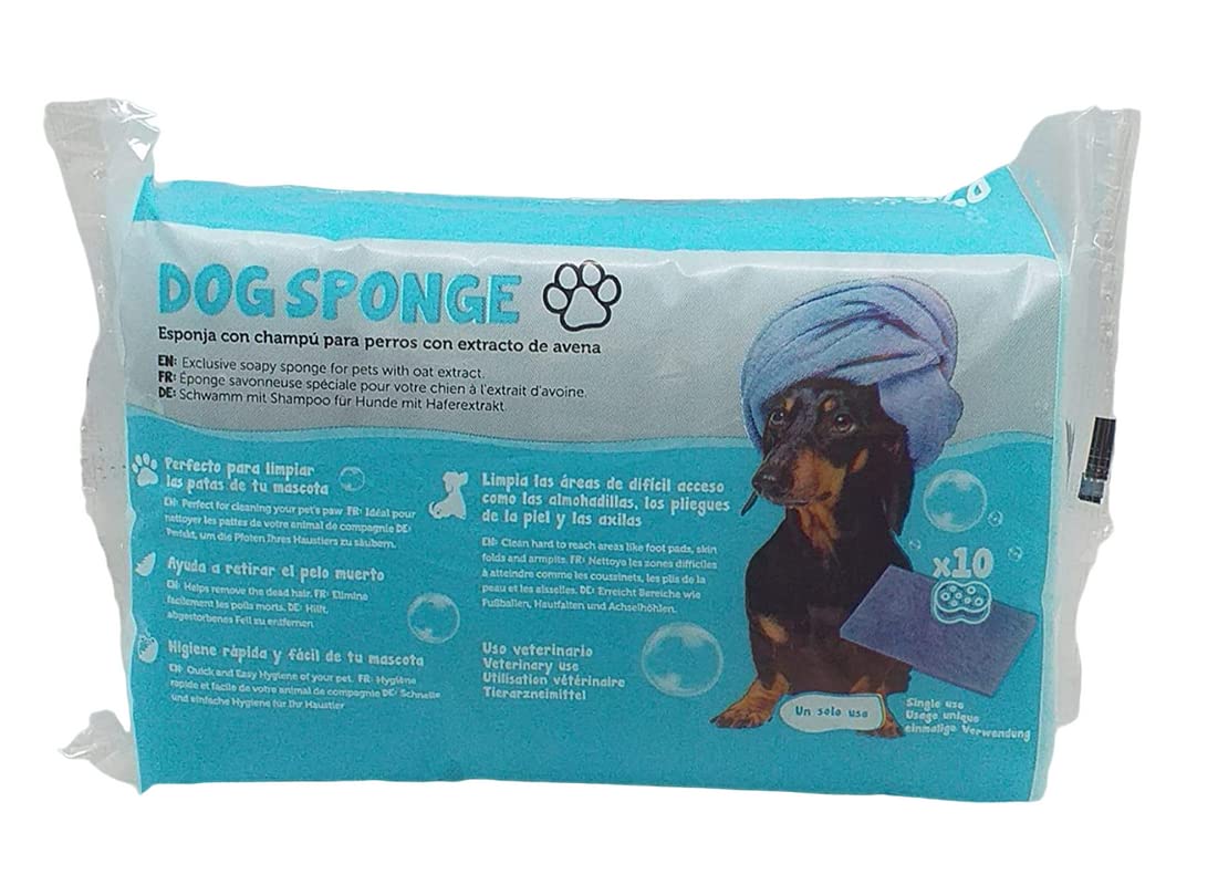 Dog Sponge Single Use Disposable Soapy Sponge with Oatmeal Shampoo for ...