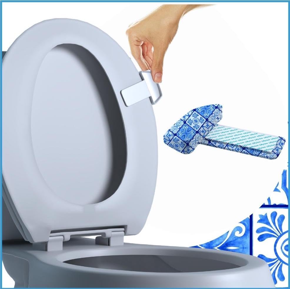 Lifty Loo Toilet Seat Handle & Lid Lifter - 2 Pack. Lift More. Less ...