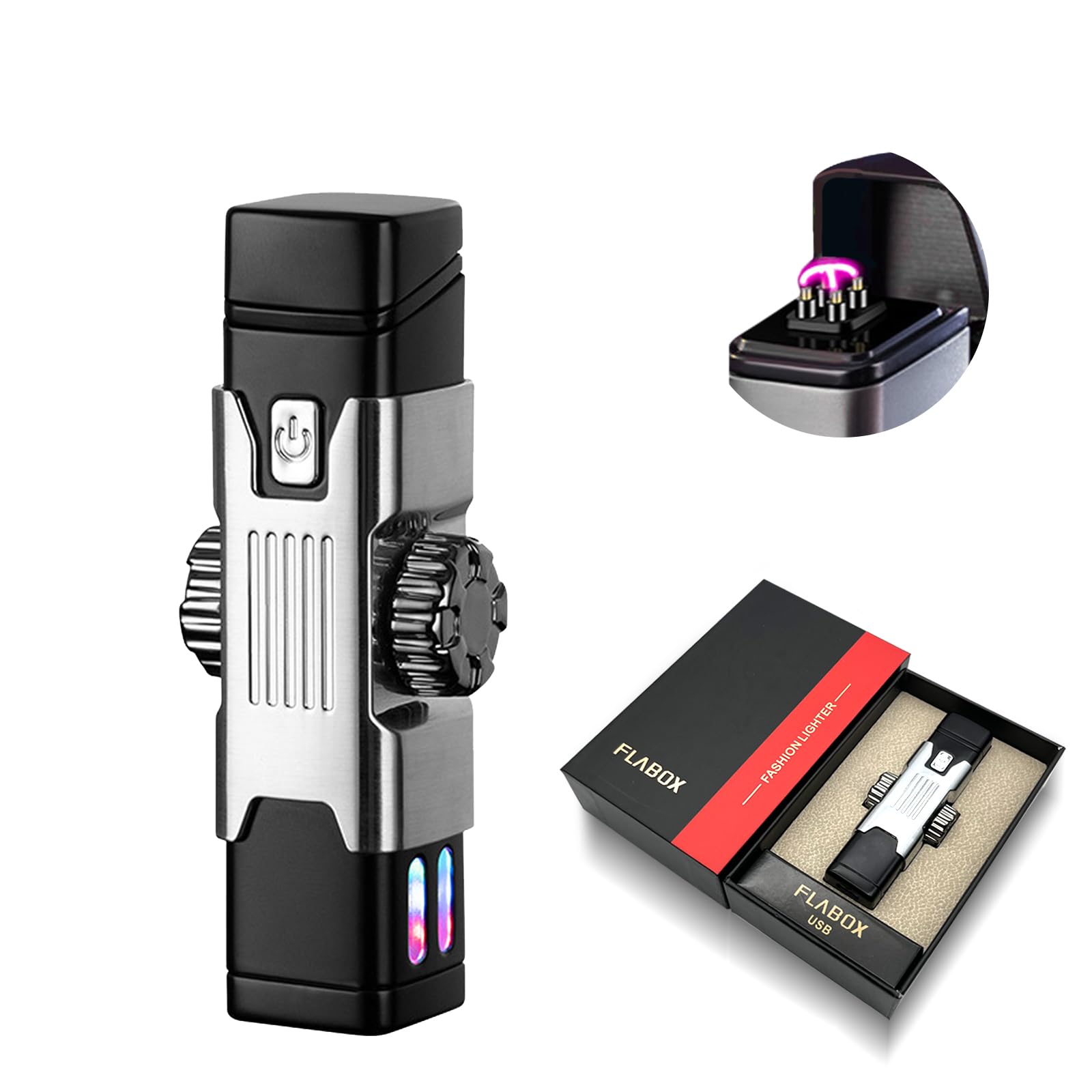 Amazon.com: TIKIUKI Electric Lighter Rechargeable Lighter Flameless ...