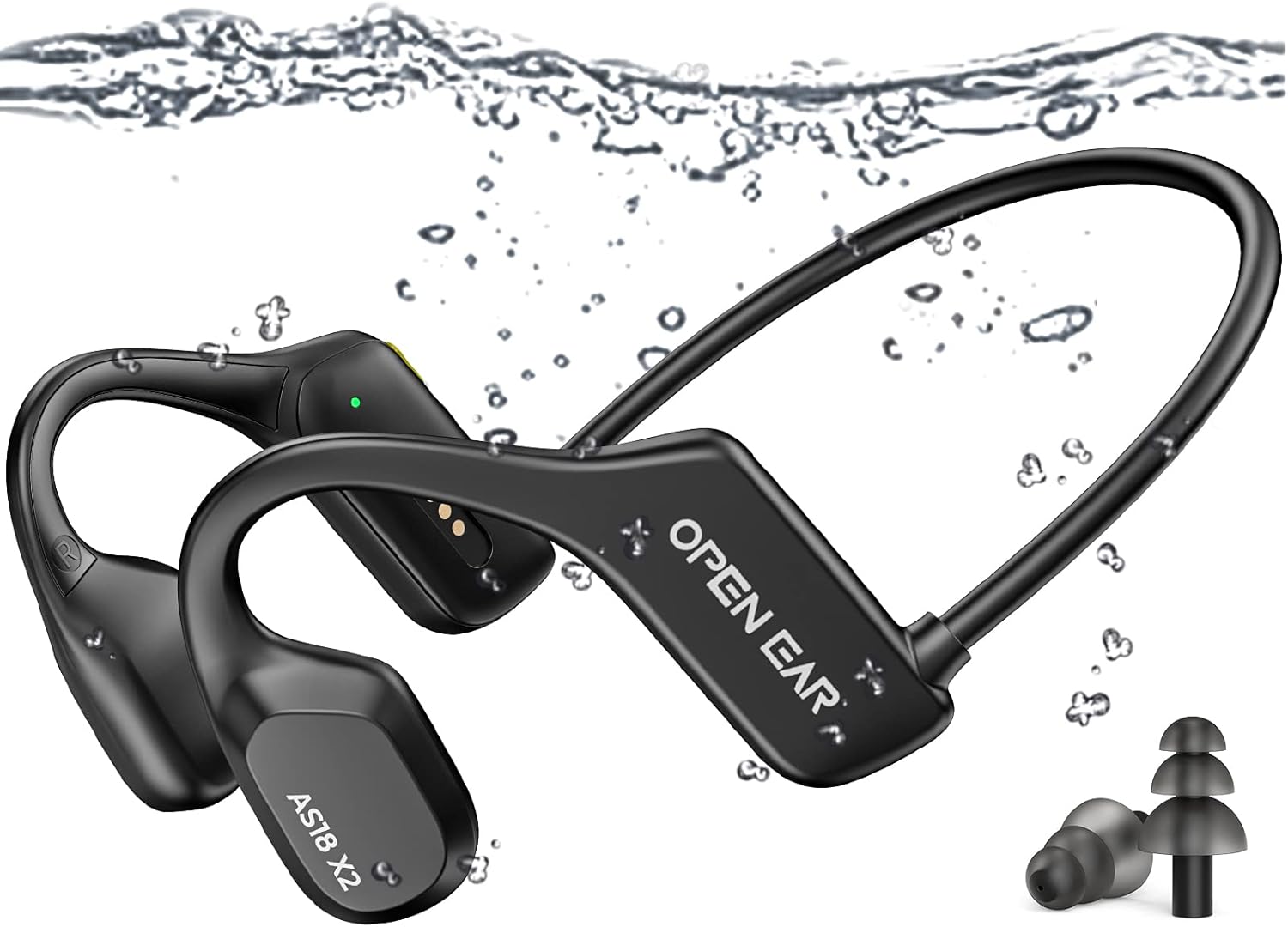 Amazon.com: Hyyeosd Swimming Headphones Waterproof, Bone Conduction ...