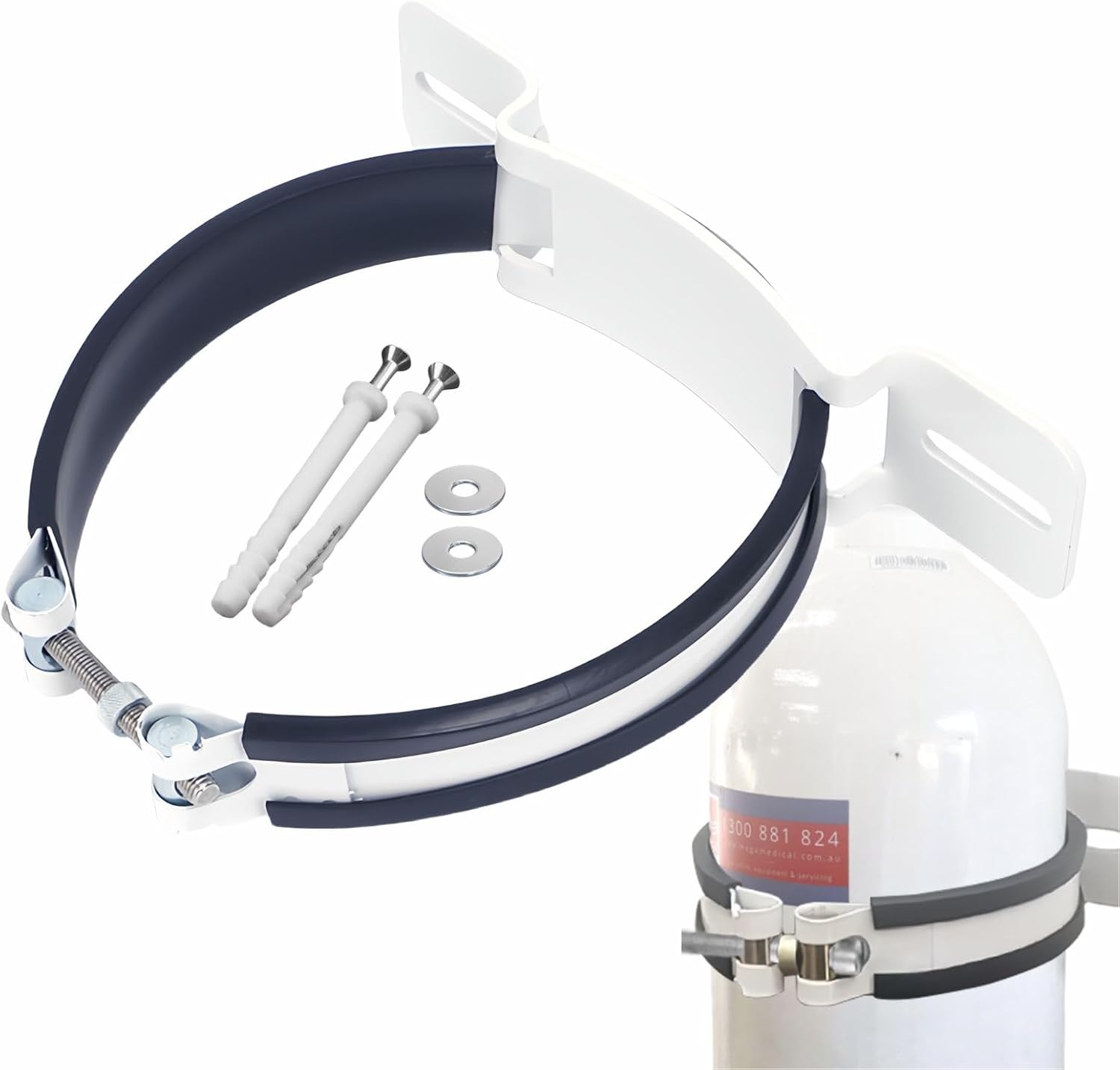 Amazon.com: Oxygen Tank Holder - Gas Bottle Bracket, Wall-Mounted ...