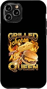 Amazon.com: iPhone 11 Pro Grilled Cheese Queen 90's Rap Retro Bootleg ...