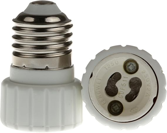 Amazon.com: E26 E27, Edison Screw to GU10 Bayonet Base Adapter, Set of ...