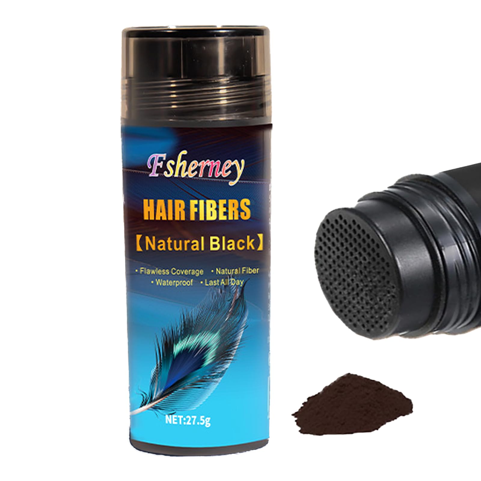 Hair Building Fibres Professional Quality Hair Fibres Dark Brown Fibre ...