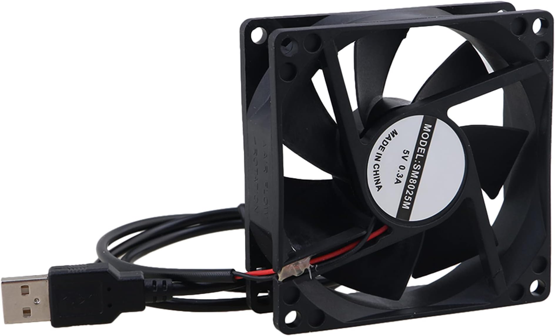 Amazon.com: RDEXP Black 5V USB Power Silent Computer Cooling Fan for ...