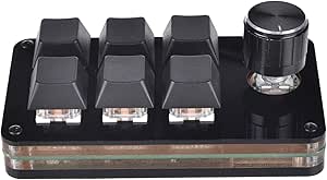 Amazon.co.jp: 6 Keys USB Mini Keypad Programming Macro Pad 1 Macro Mechanical Gaming Keyboard ...