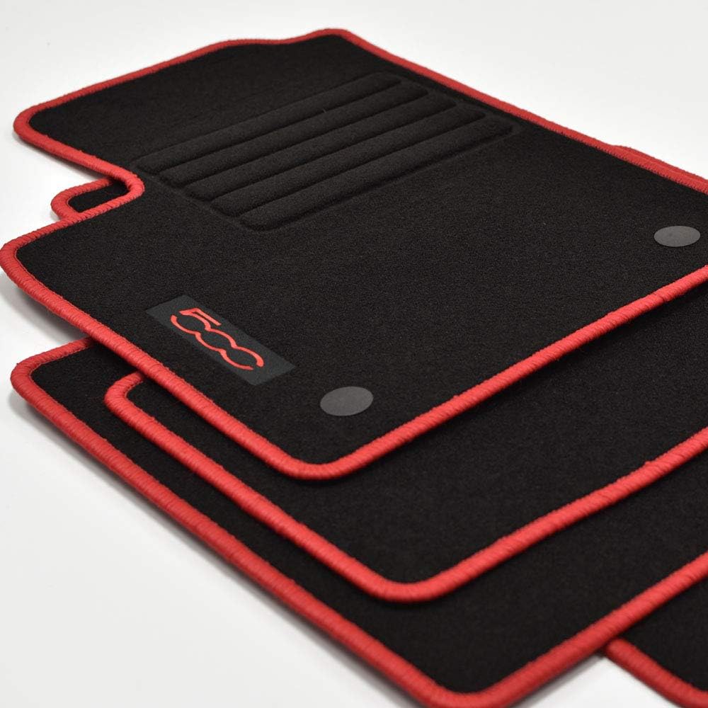 Mattenprofis Velours Edition Fußmatten kompatibel mit FIAT 500 und 500 ...