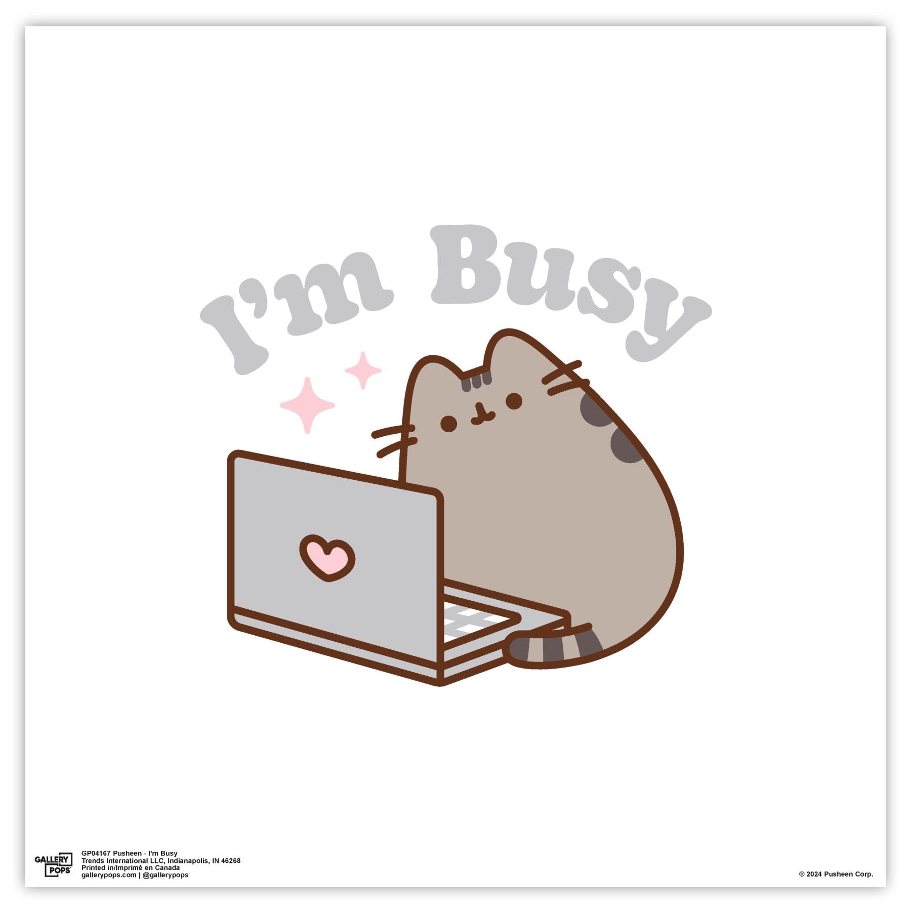 Amazon.com: Trends International Gallery Pops Pusheen - I'm Busy Wall ...