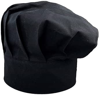 Amazon.com: Generic Black Chef Hat Adjustable Closure Kitchen Cooking ...
