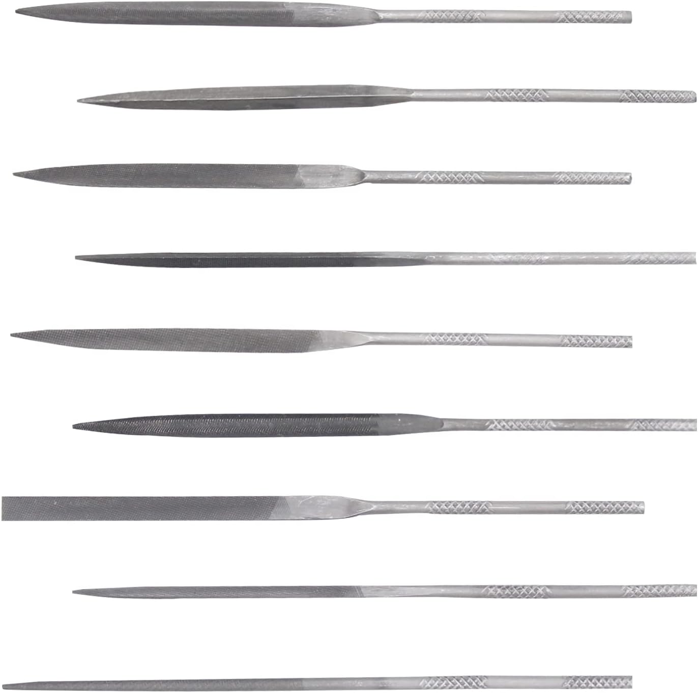 XINSHANG 10pcs Needle File Set Without Handles, 5.5'' Swiss Pattern ...