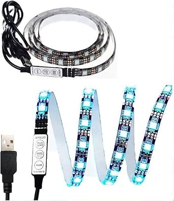 Amazon.com: Geekercity USB LED Strip Light - 1M(3Ft) 60leds Flexible ...