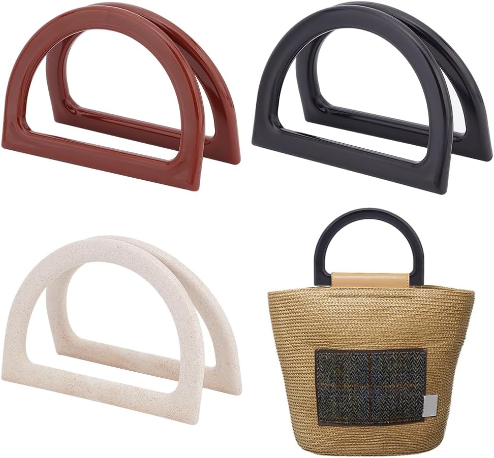 Amazon.com: PH PandaHall 6PCS Bag Handle Replacement, 3 Colors D Shape ...