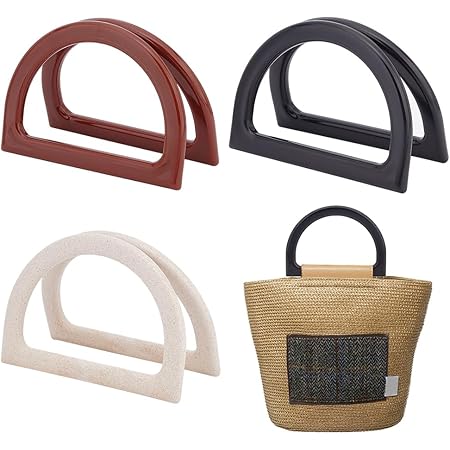 Amazon.com: PH PandaHall 6PCS Bag Handle Replacement, 3 Colors D Shape ...