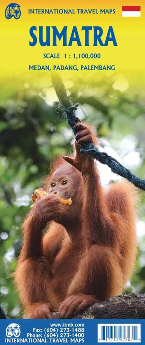 Sumatra Travel Reference Map 1: 1,100,000 - 2025 ed: ITMB Publishing ...