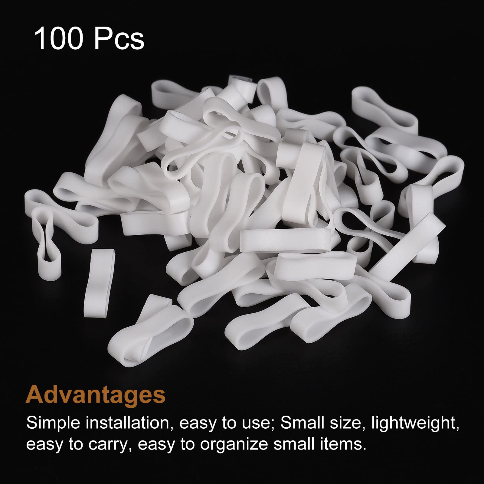 Snapklik.com : MECCANIXITY Silicone Rubber Bands Rings 100Pcs Non-slip ...