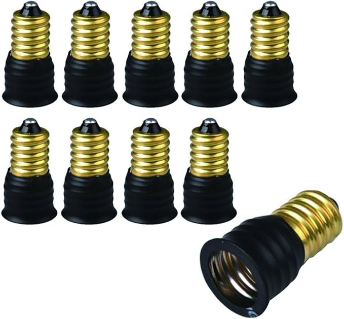 Amazon | 10個セット E-Simpo® 口金変換アダプタ E14→E17 電球ソケット変換アダプター, E14〜E17アダプタ, E14-E17 口金変換アダプタ, あなたがE14 ...