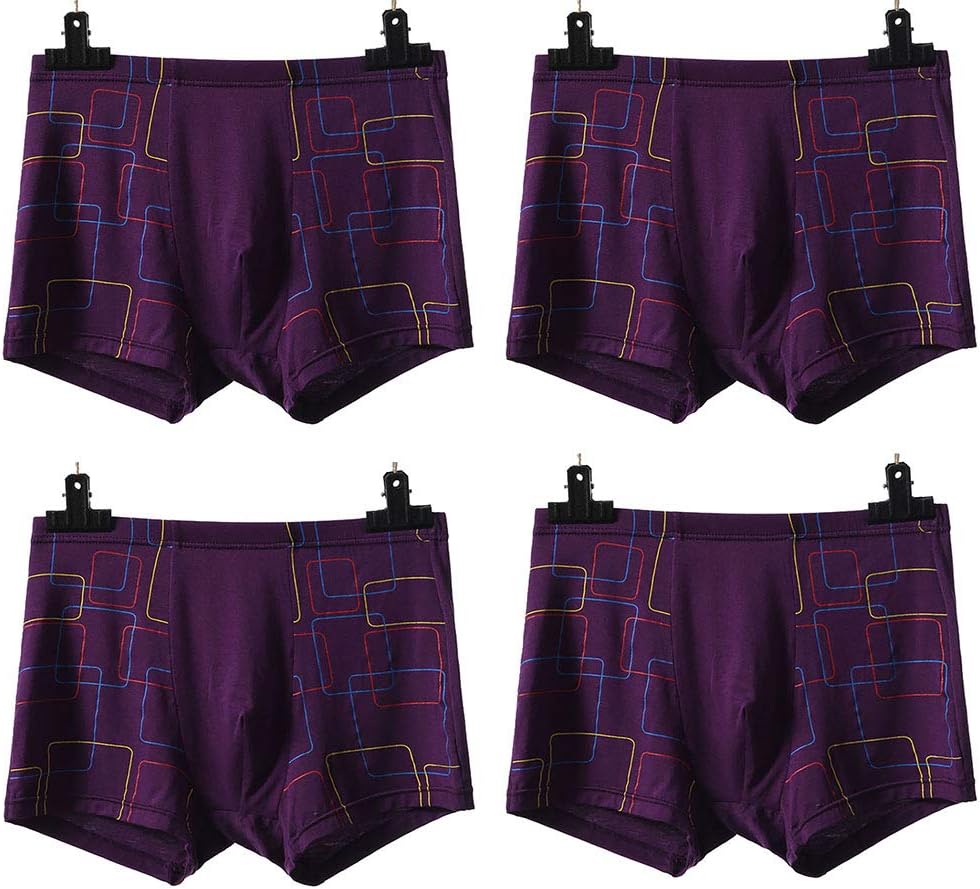 Men's Boxer Briefs Modal Big Man Middle Waist Big Size Fat Man ...