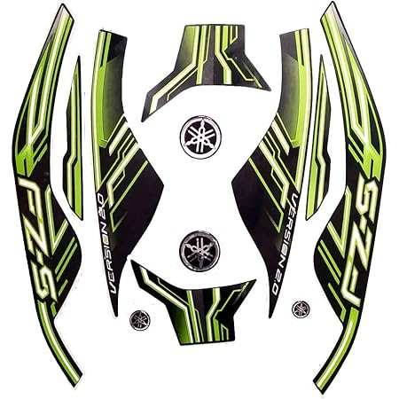 SIGN EVER Yamaha Bike Stickers Suitable for Fz v2 Fzs v3 Sides Tank ...