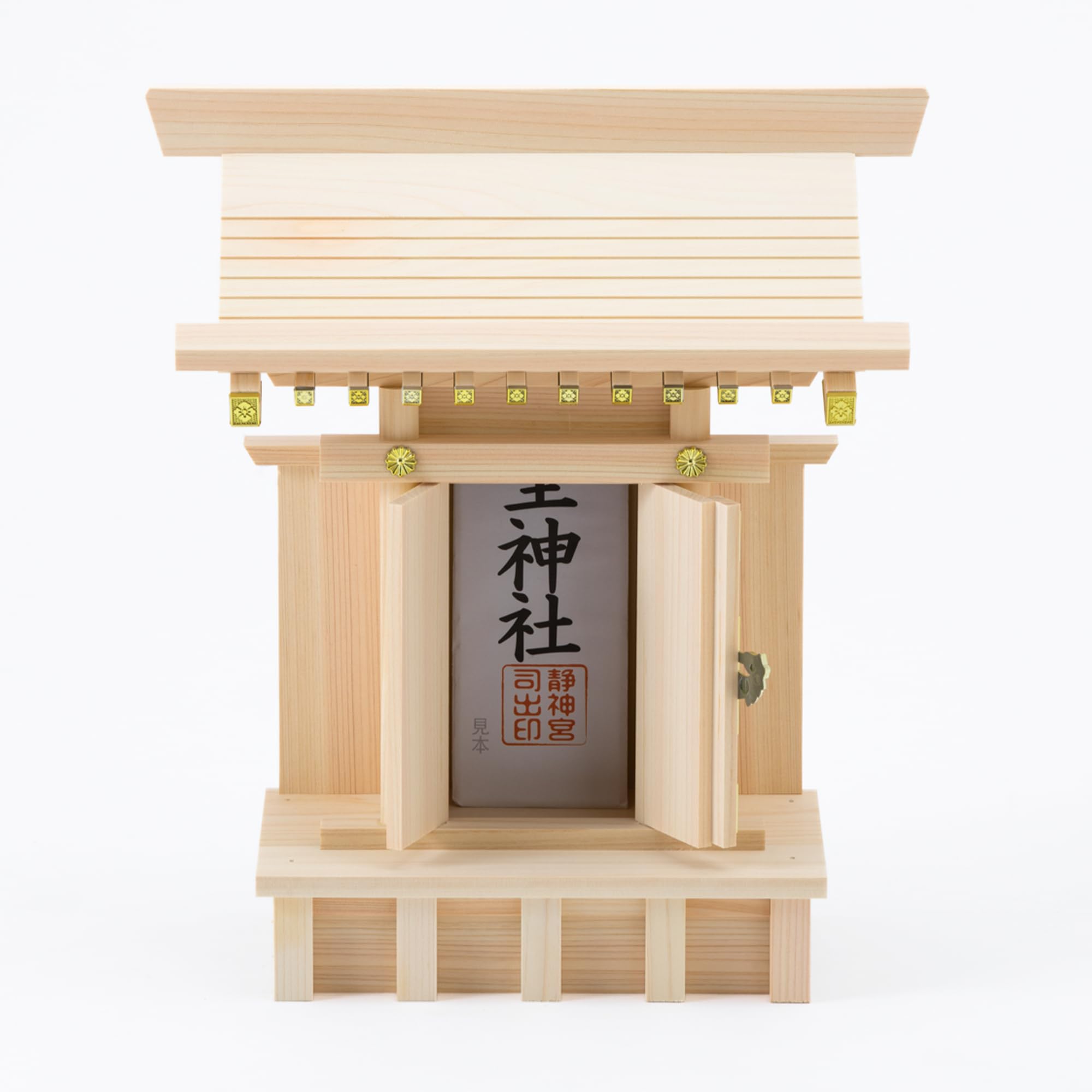 Kamidana Wooden Miniature Shinto Shrine Japanese God Altar Torii