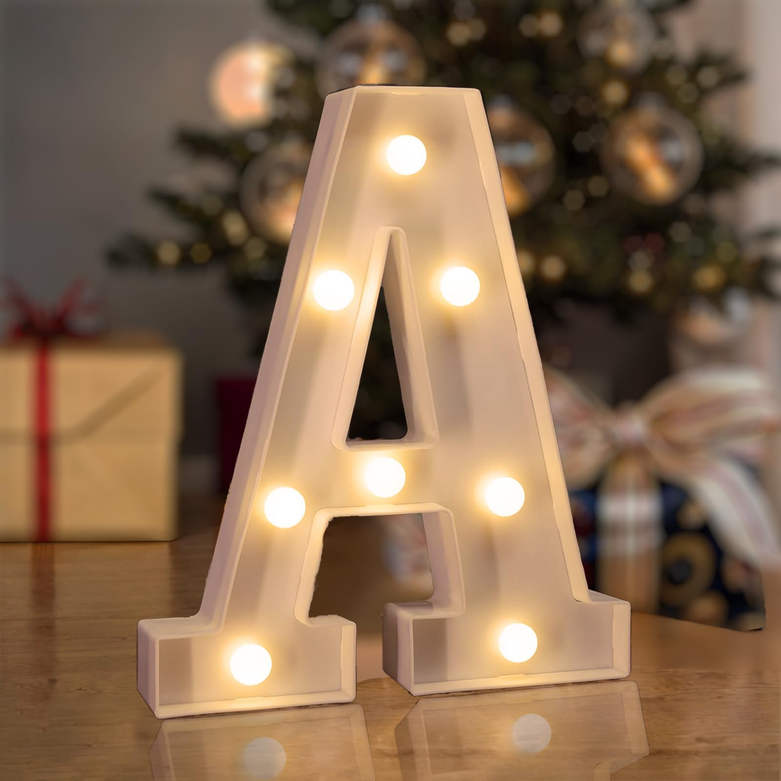 QEOCP Light Up Letter A, LED Marquee Sign 26 Letters and 10 Numbers ...