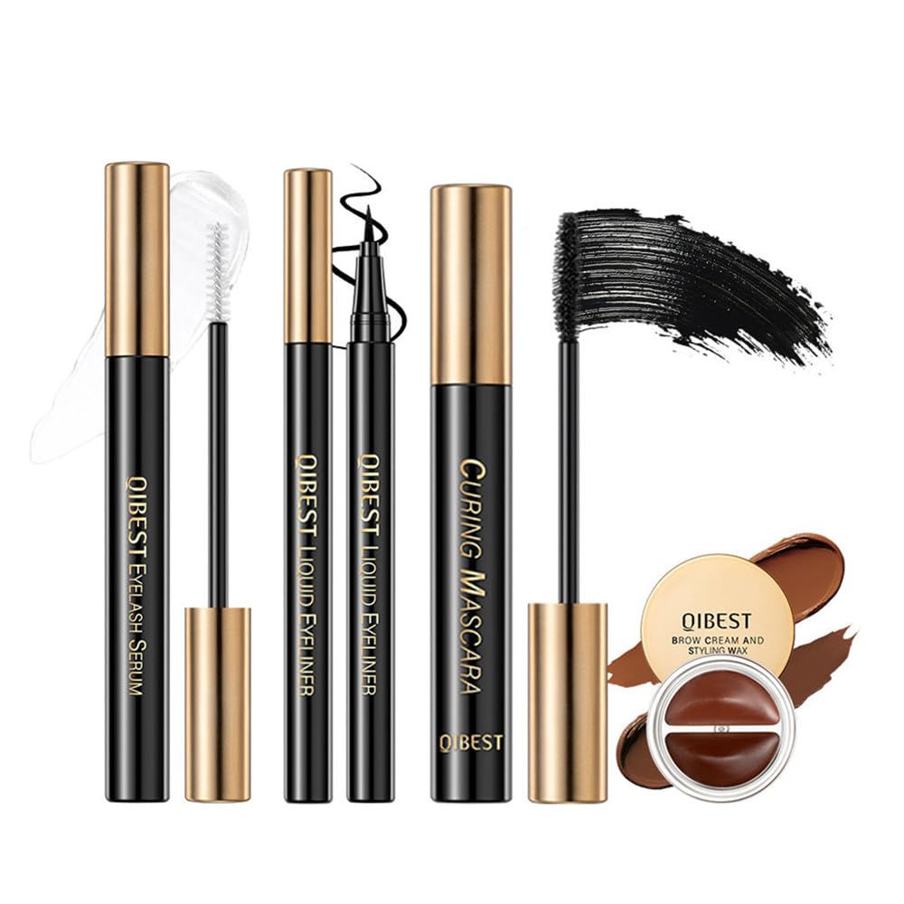 Amazon.com : 4 Pcs Eye Makeup set.Makeup set with two-tone eyebrow balm ...