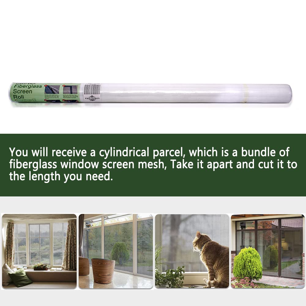 Snapklik.com : Loboo Idea Fiberglass Window Screen Mesh Replacement ...