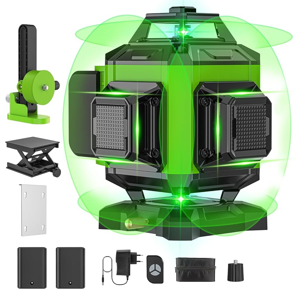 Lazer Leveler Tool LFINE Laser Levels 4D 16 Lines 8 Lines Horizontal ...