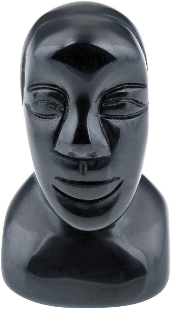 Amazon.com : rockcloud Healing Crystal Stones Easter Island Moai Home ...