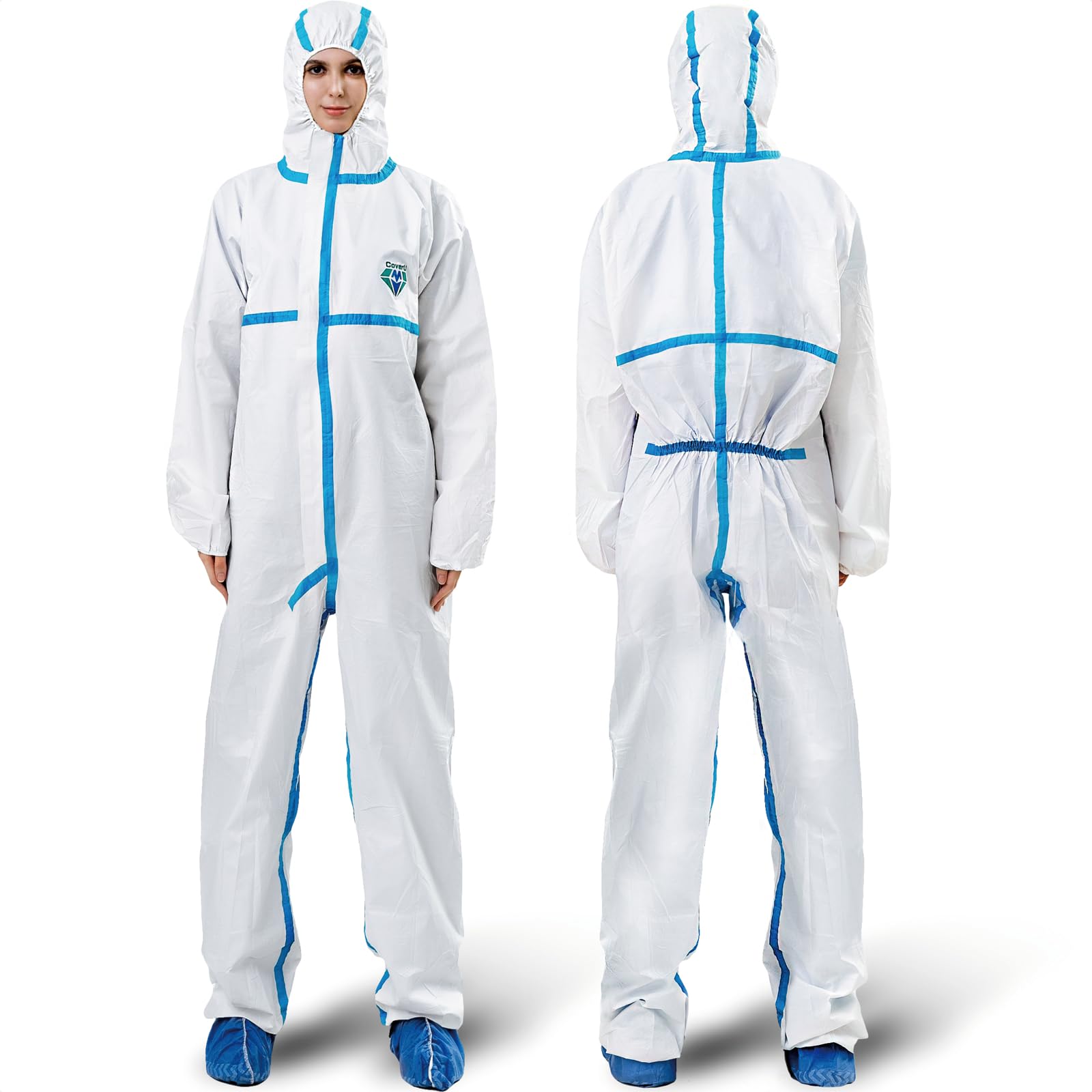 Snapklik.com : Medtecs Hazmat Suits Disposable