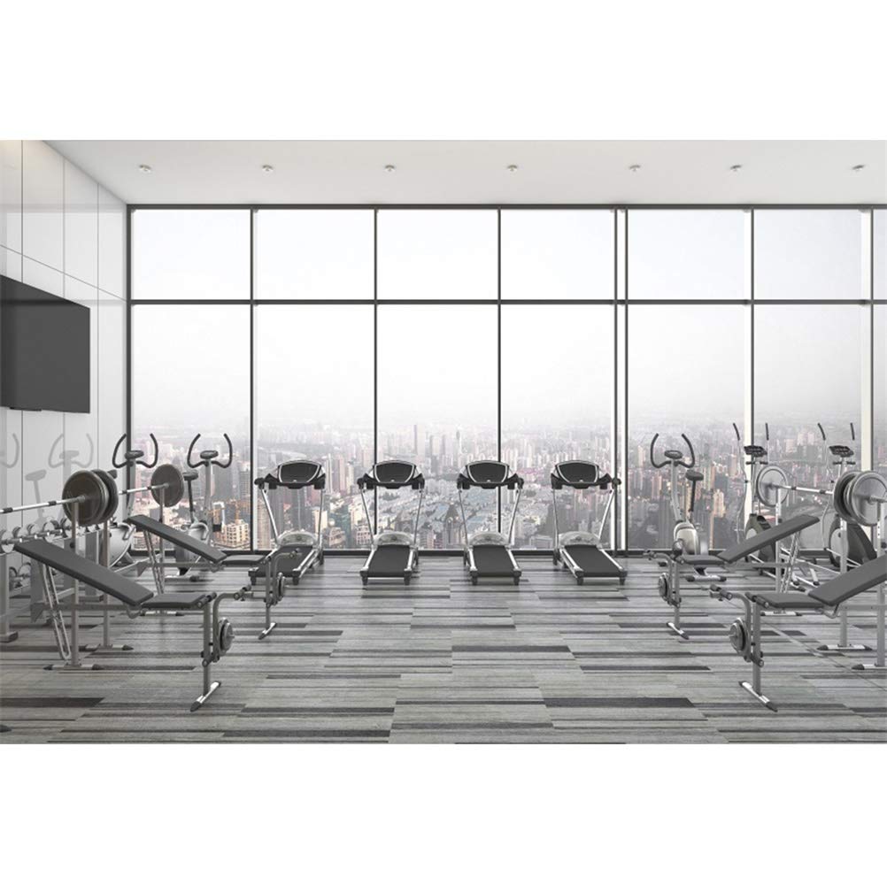 Leowefowa Vinyl 10x8ft Gym Equipment Backdrop Modern Fitness Room ...