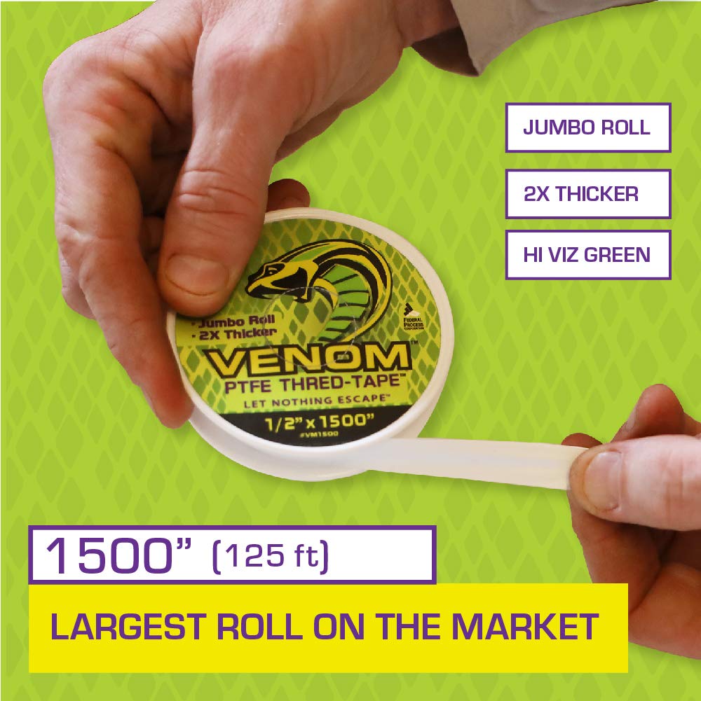 Snapklik.com : Gasoila Venom Pro-Grade PTFE Thread Tape - For Use On ...
